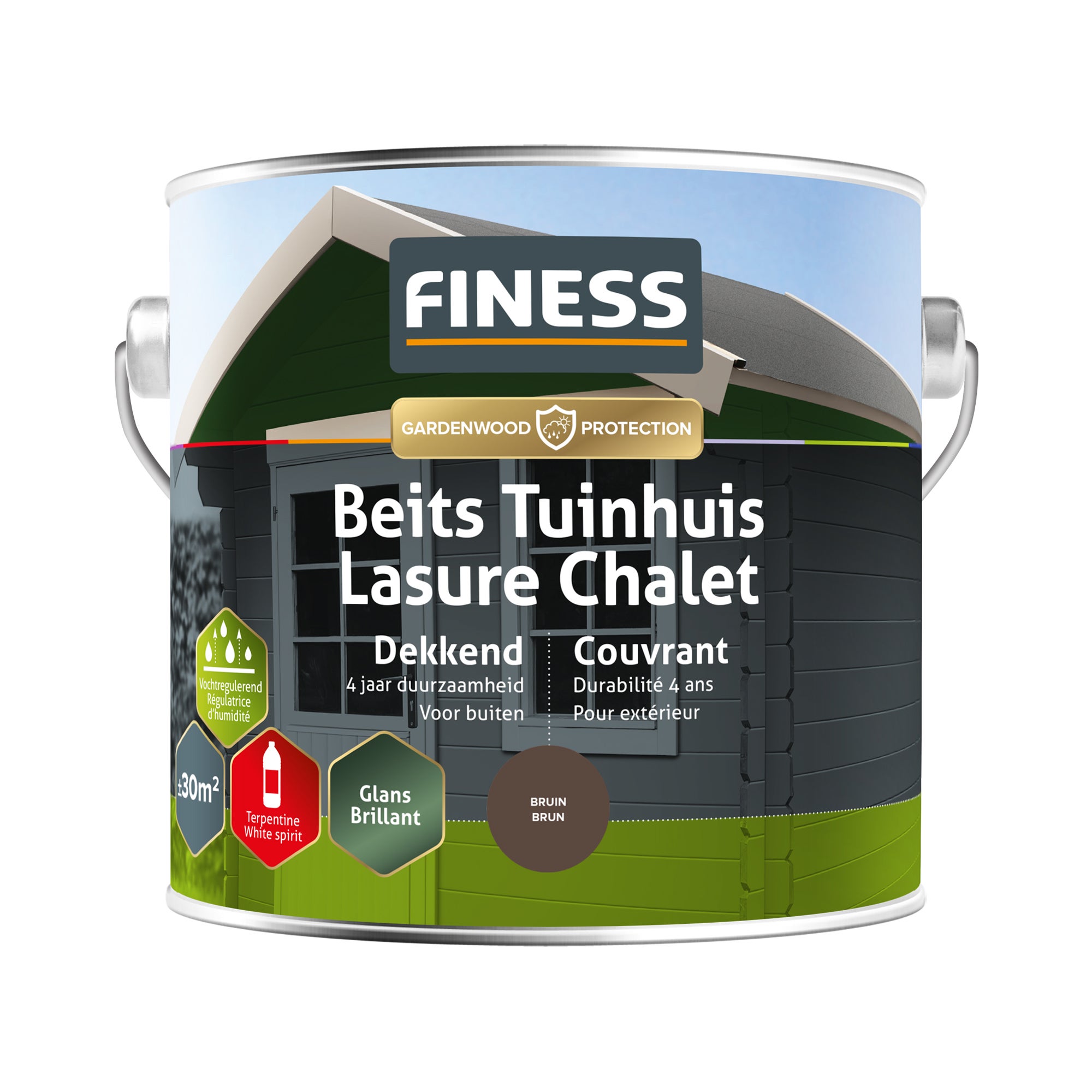 Tuinbeits DK bruin 2505 2.5L Finess